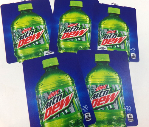 Dixie Narco Diet Mountain Dew Vending Machine Labels 276E 501E HVV 20oz ...