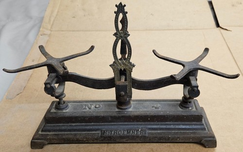 Antique Cast Iron Henry Troemner Vtg. Mercantile Balance Scale ...