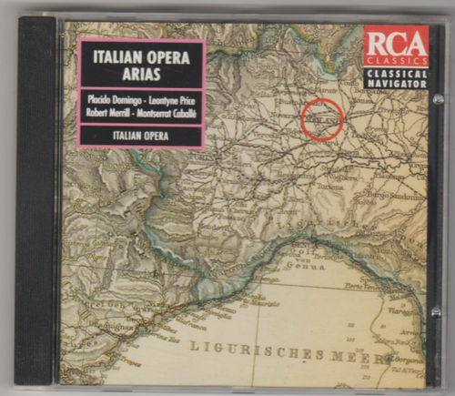 Italian Opera Arias CD - Domingo Price Merrill Caballe - Disc Very Good ...