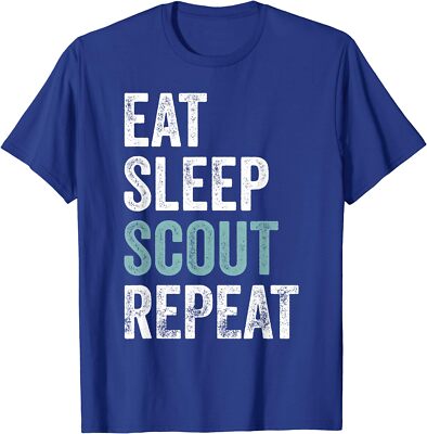 Eat Sleep Scout Outfit Boy Scouting Leader Funny Unisex T-Shirt | eBay