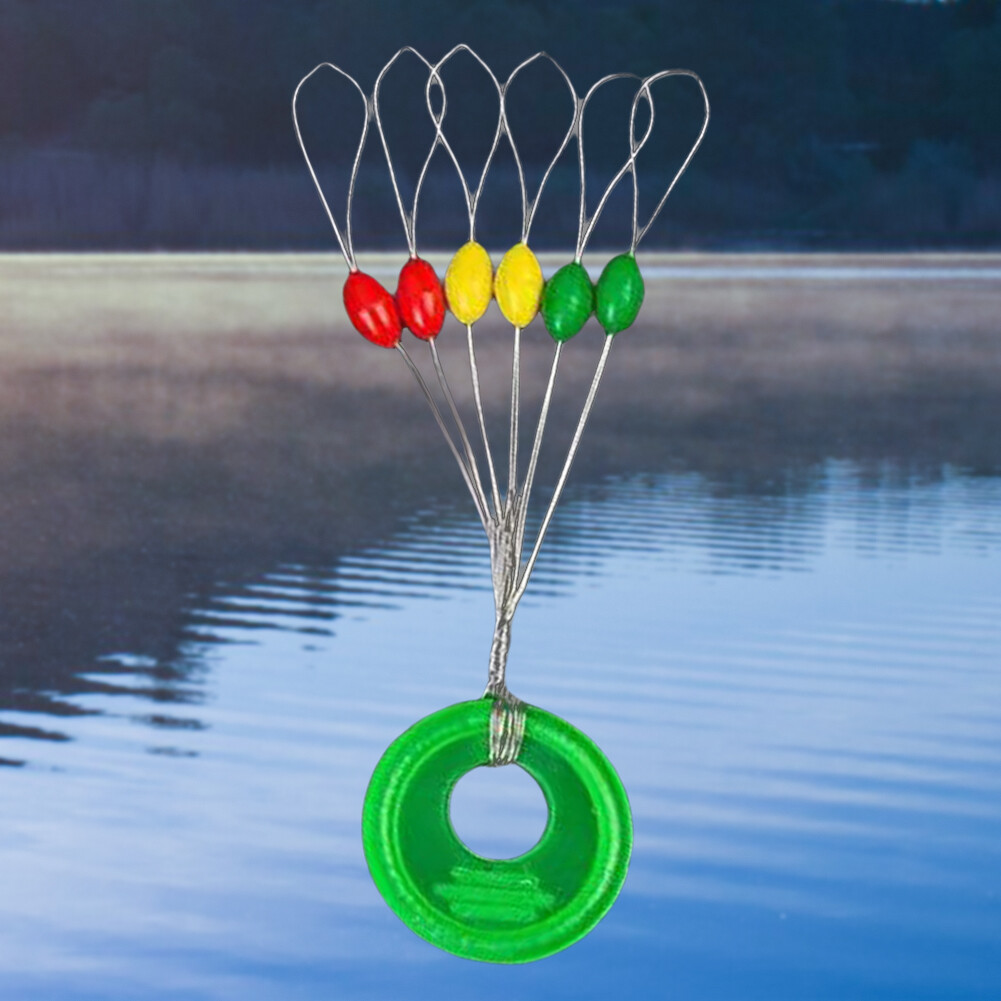 600pcs/100Group Fishing Float Rubber for Outdoor (Olive Shape L) | eBay