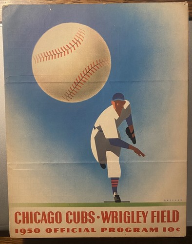 1950 Chicago Cubs Scorecard Unscored vs Boston Braves | eBay