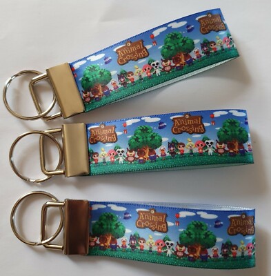 Animal Crossing Style New Horizons Nintendo Switch Keyring Key Fob ...