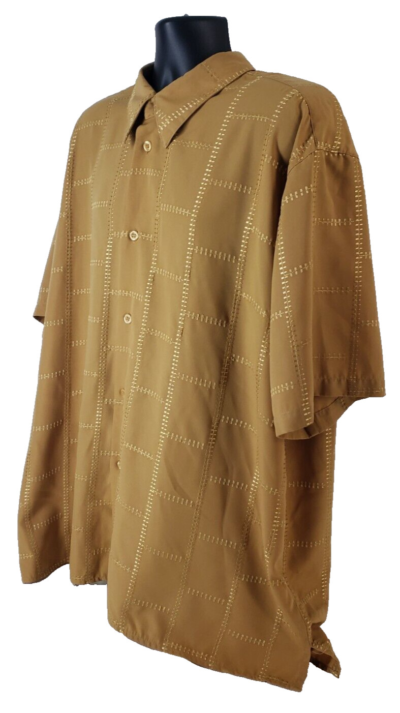 PRONTI By Phita Mens Button Up Shirt SIZE 4XL Short S… - Gem