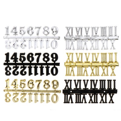 6 Pcs Gold Clock Numbers Sticker Digital Repairs Wall Accessories ...