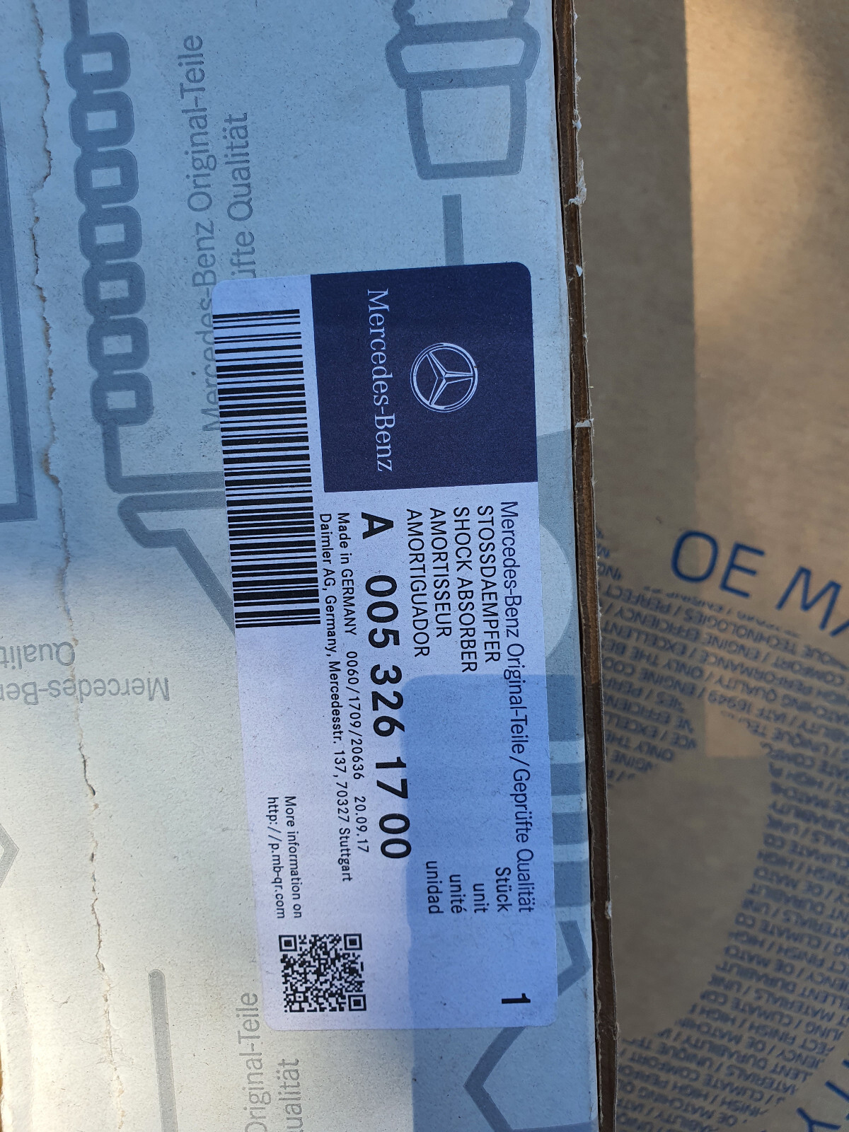 Mercedes-Benz G-class W463 Rear Shock Absorber A0053261700 OEM for sale ...