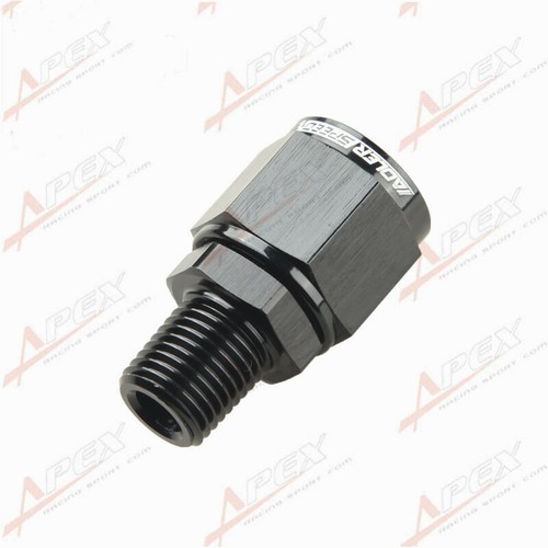AN-8 8AN Female to 1/4" NPT Male Swivel Thread Fitting Adapter Aluminum ...