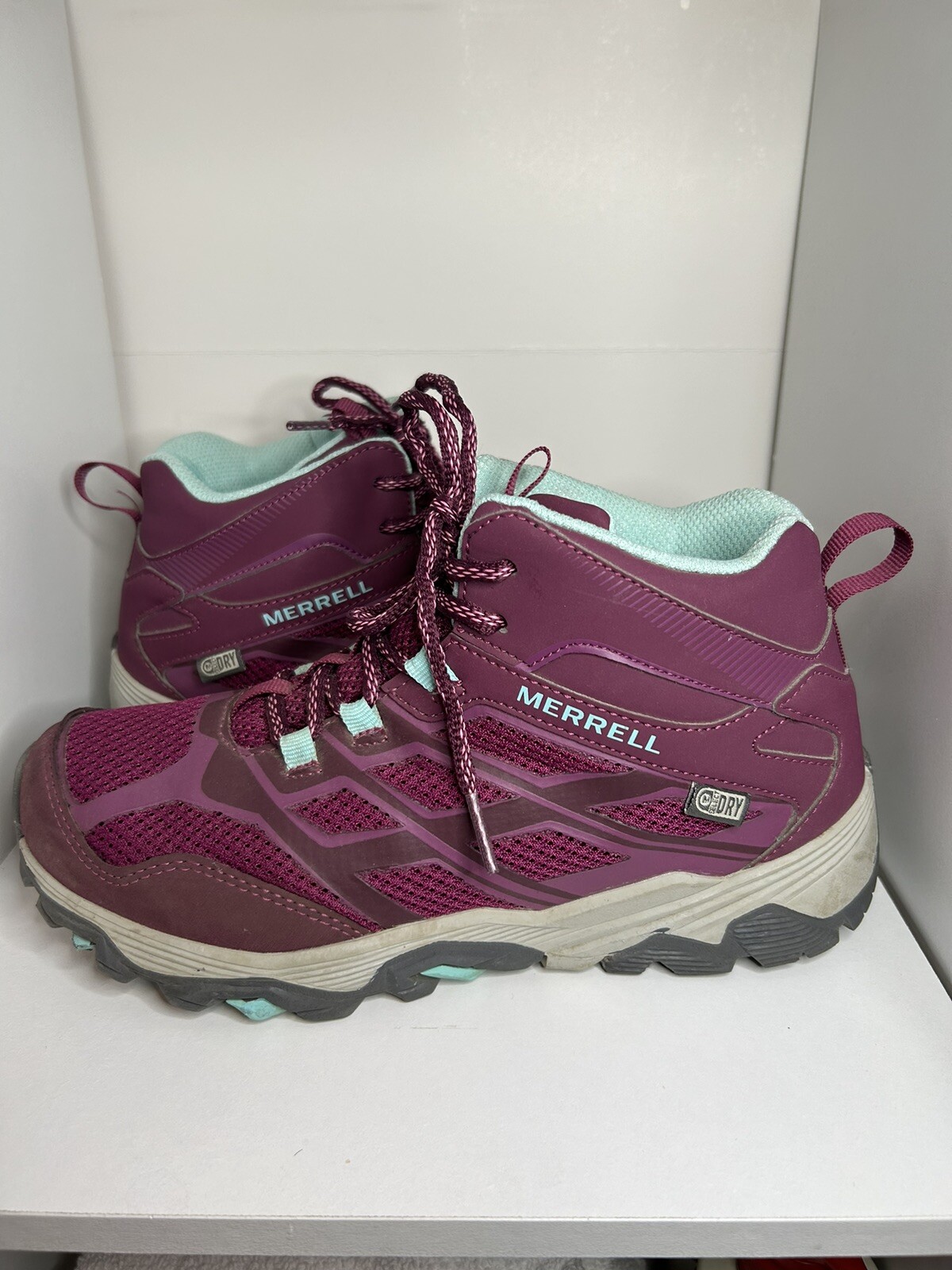 MERRELL SELECT DRY HIKING BOOTS SHOES US 5M PURPLE | eBay