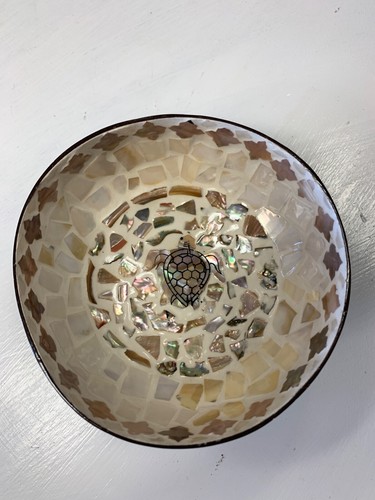Coconut Shell Bowls Table Decorating Serving Bowls with turtle | eBay