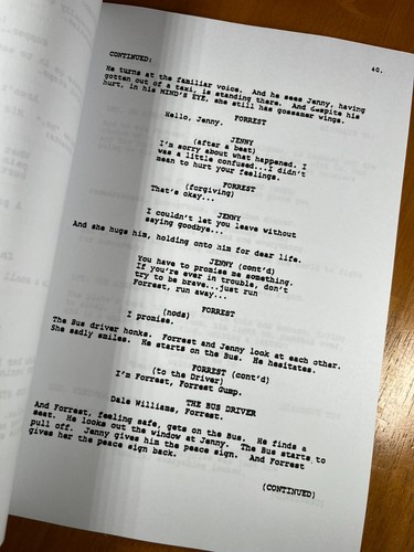 Forrest Gump Script Signed- Autograph Reprints- 131 Pages- Tom Hanks | eBay