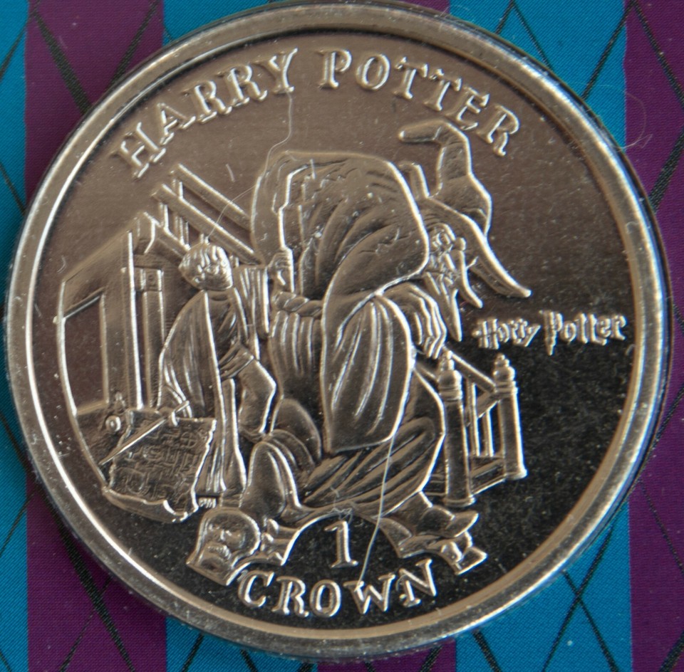 Harry Potter & Prisoner of Azkaban Pobjoy Isle of Man 1 Crown Coin Set ...