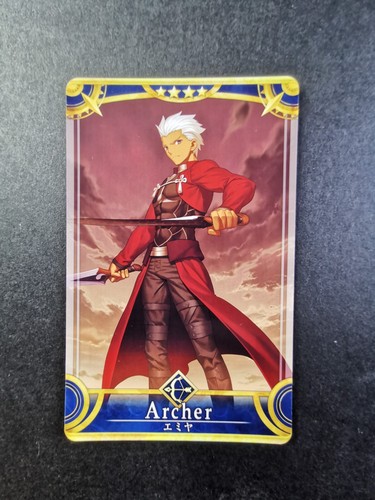 Emiya Shirou Archer 4 stars FGO Fate Grand Order Japanese Arcade Card ...