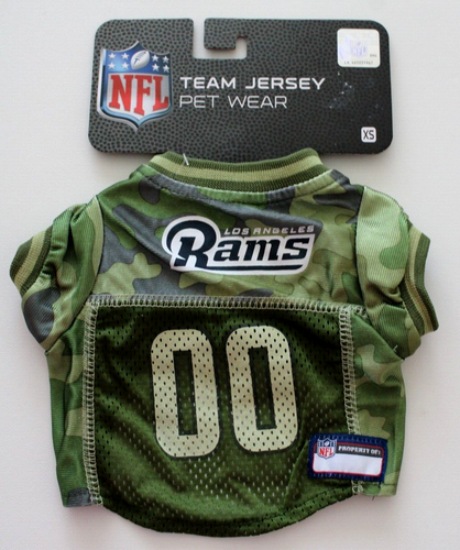 NFL LA Rams Dog Team Jersey XS 6"-9" Los Angeles Rams | eBay