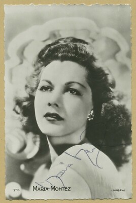 Maria Montez (1912-1951) - The Queen of Technicolor - Rare signed photo ...