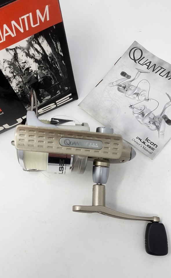 Quantum PULSE Spinning Reel PL40 Thin Line Aluminum Body 5 Bearings New ...