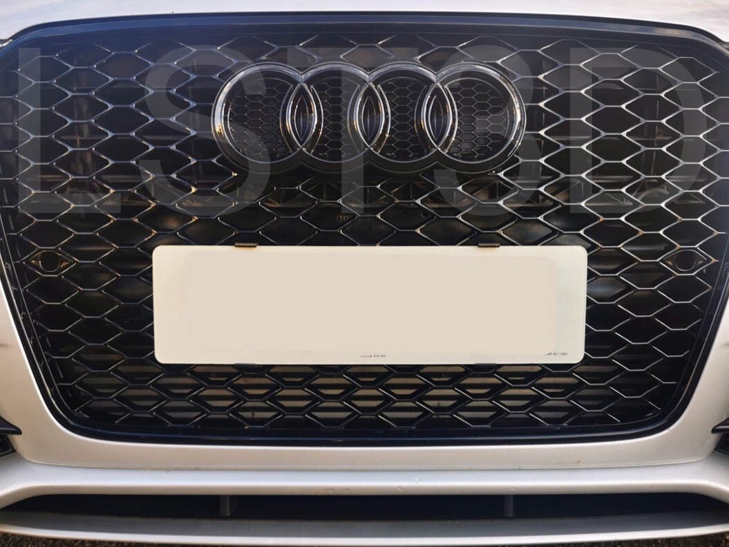 18mm Audi RS Grille Number Plate Holder - Twist Fix Bracket - RS RS6 ...