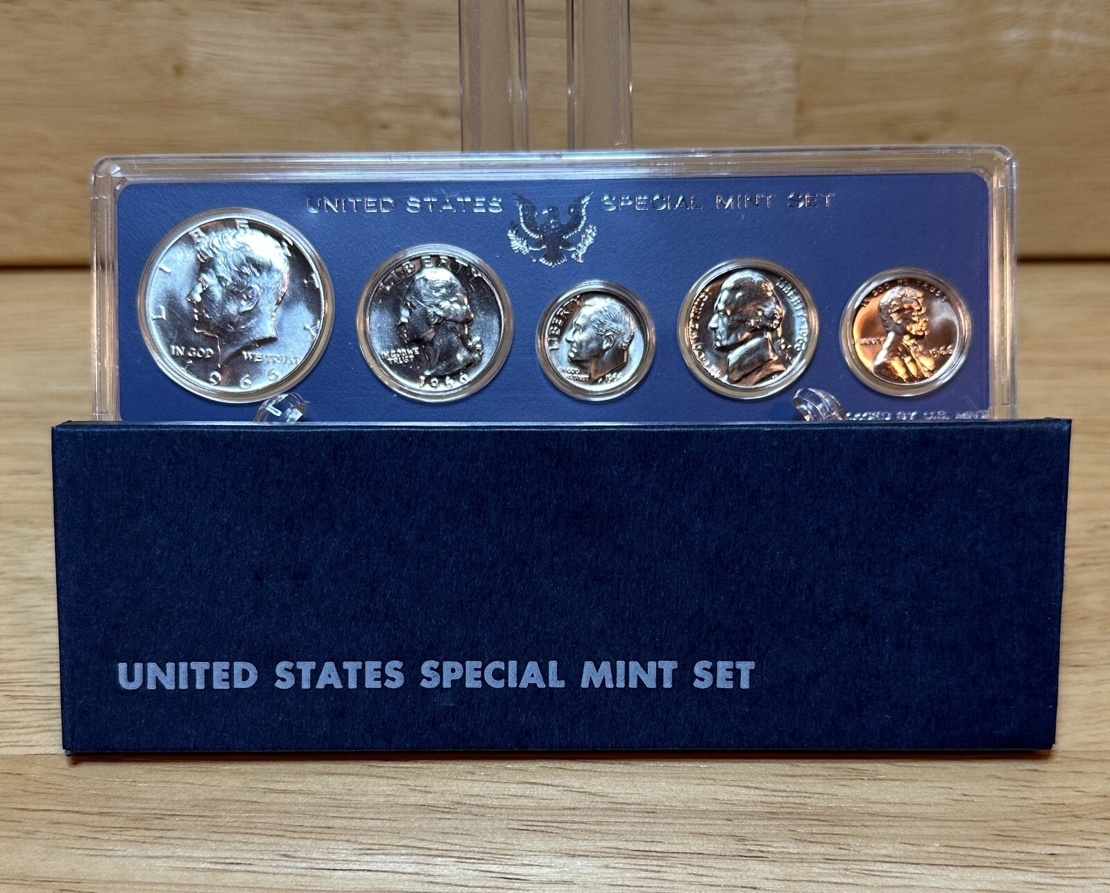 1966 SMS Set 40% Silver Kennedy US Special Mint Set No Haze, No Spots ...