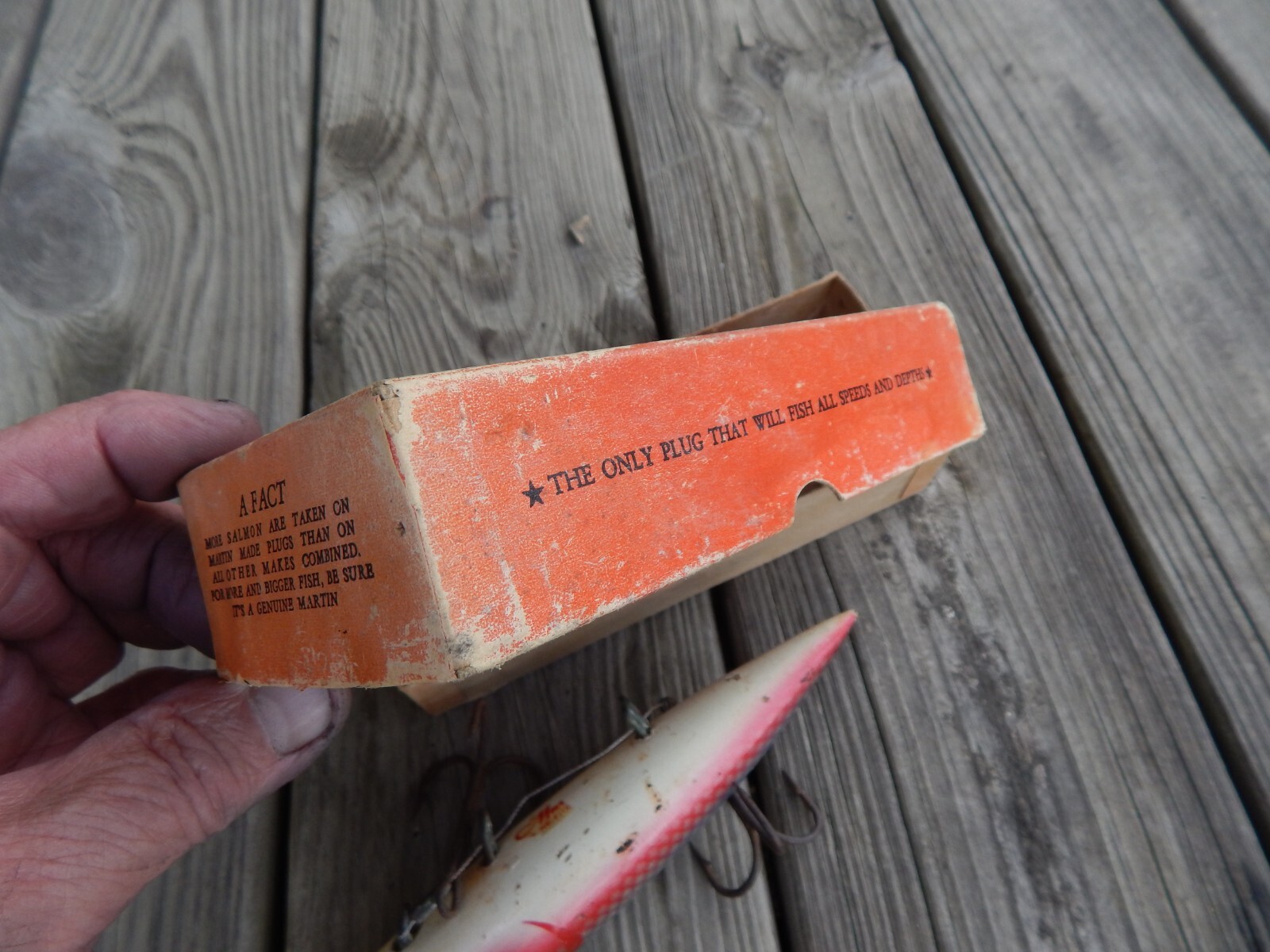 vintage MARTIN FISH LURE Co #77 HERRING Salmon 7" Lure in the Box | eBay