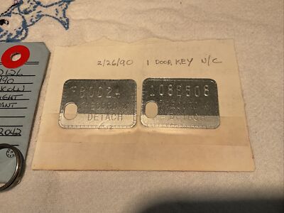 1990 Lincoln Key Number Plates | eBay