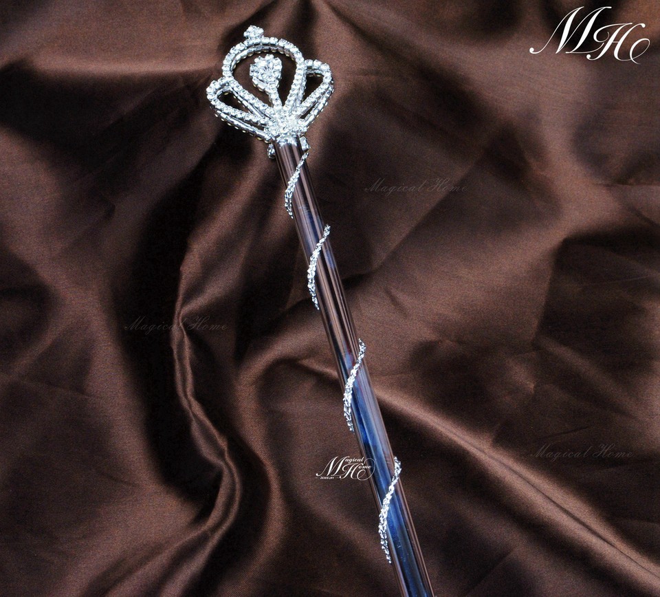 Royal Crown Rhinestone Pageant Bridal Magic Fairy Queen Double Side ...