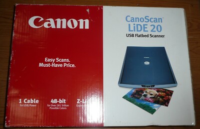 Canon CanoScan LiDE 20 USB Flatbed Scanner - USB - NEW, OPEN BOX | eBay