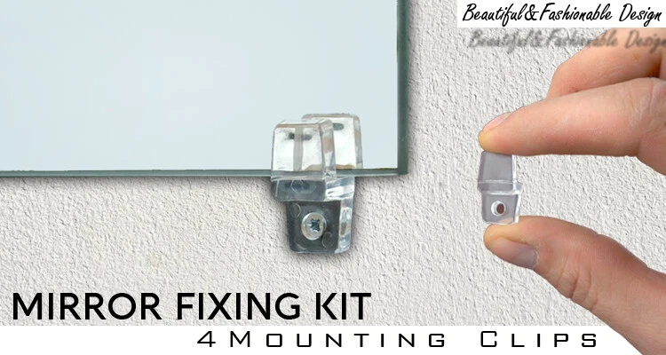 Frameless Mirror Mounting Brackets