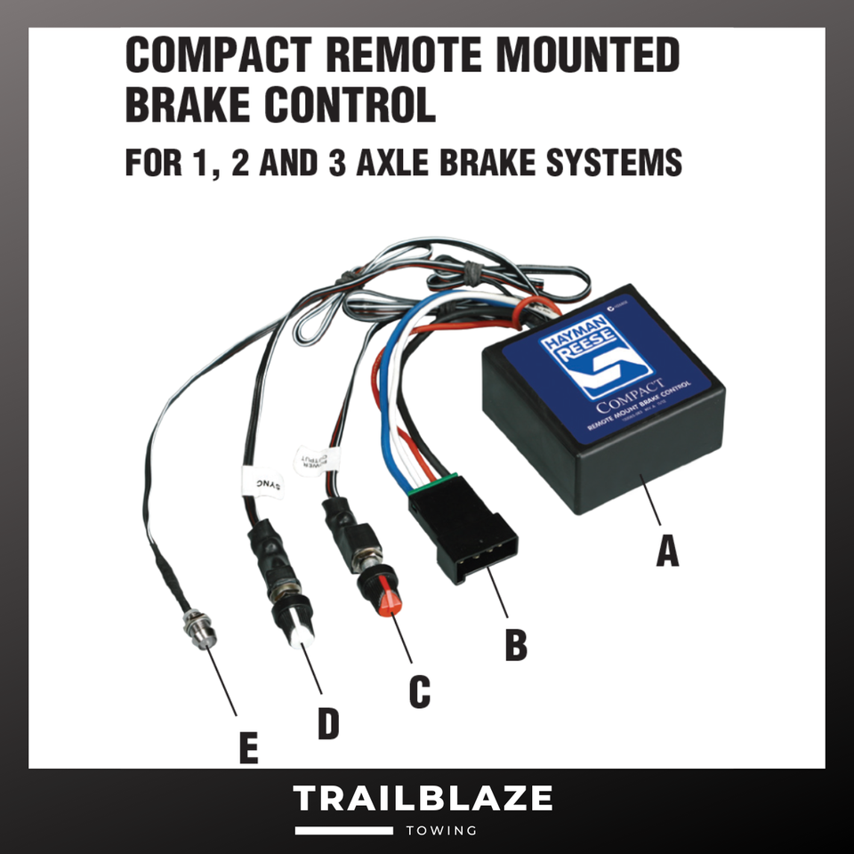 ELECTRIC BRAKE CONTROLLER HAYMAN REESE COMPACT REMOTE HEAD 12V TRAILER ...