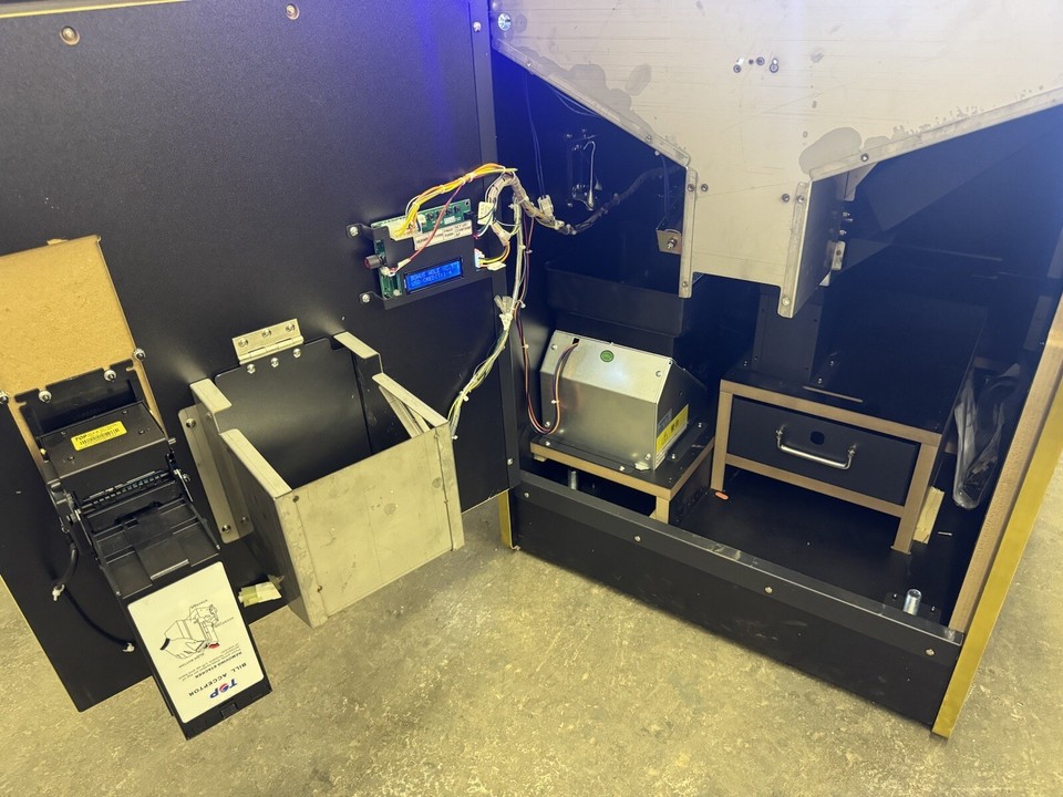 Coin Quarter Pusher Machine W/ Bill Coin Changer & Bonus Hole Black ...