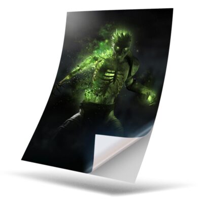 1 x Vinyl Sticker A4 - Creepy Green Zombie Horror Gamer #14112 | eBay UK