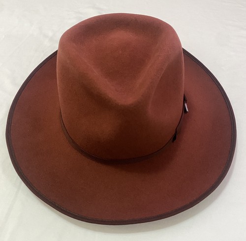 Bailey of Hollywood Colver Wool Wide Brim Fedora Hat - Burgundy Medium ...