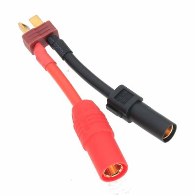 AS150 XT150 Female Jack to Deans Nylon T Plug Male Cable 12AWG 5CM Wire ...