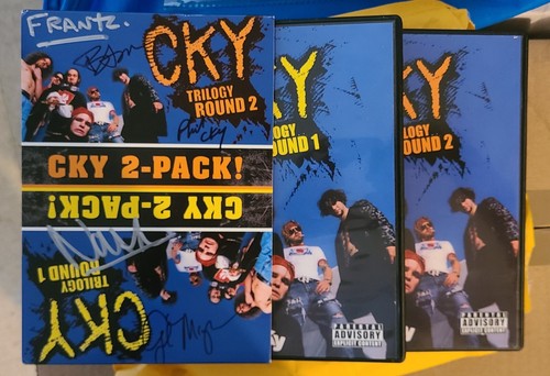 CKY 2 Pack DVD Box Set SIGNED By BAM MARGERA April Phil Trilogy Round 1 ...