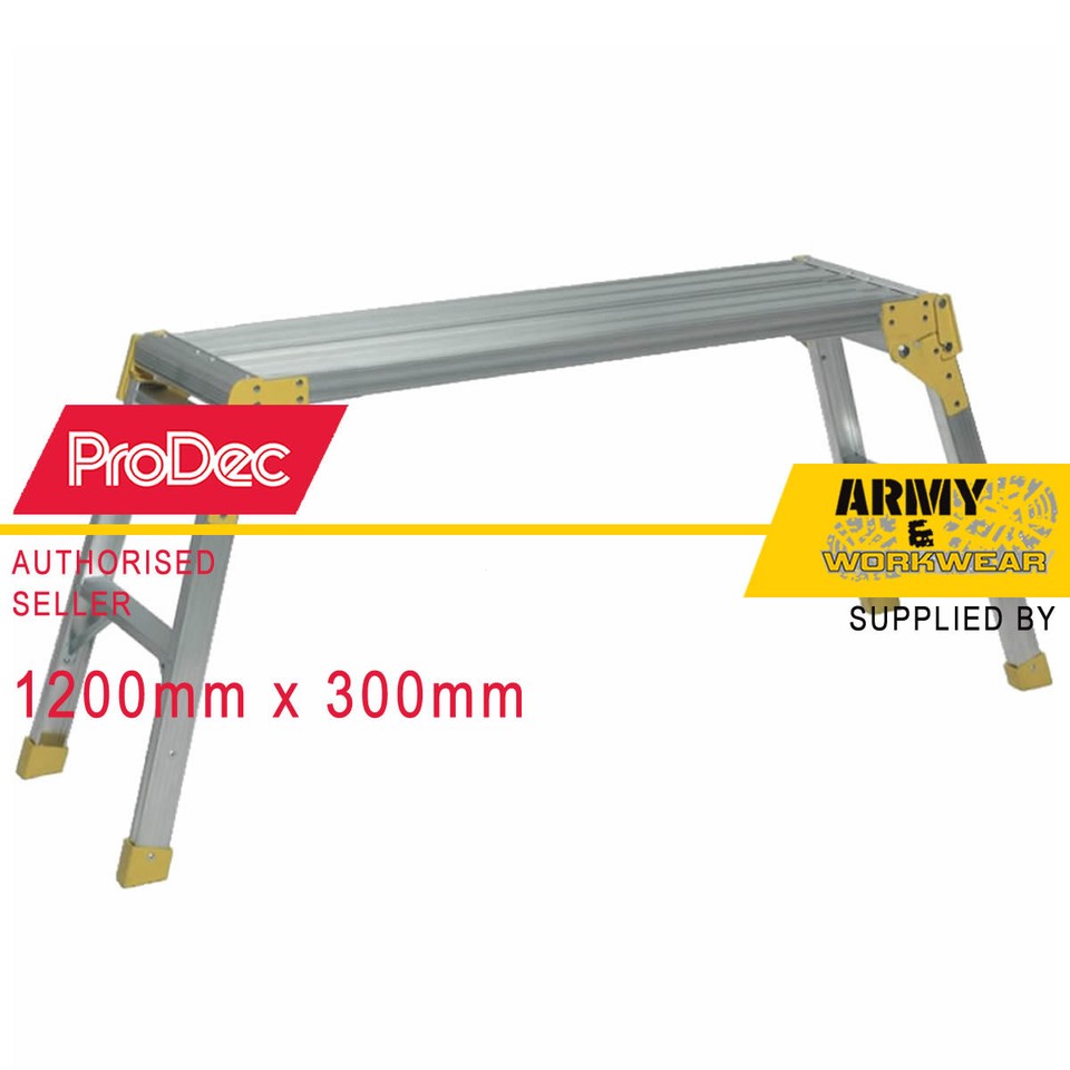 ProDec Aluminium Work Platform Step Up Workstand Hop Stand Stage Bench ...