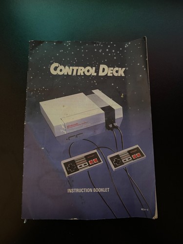 Nintendo NES Control Deck Instruction Booklet Manual ONLY 1990 Vintage ...