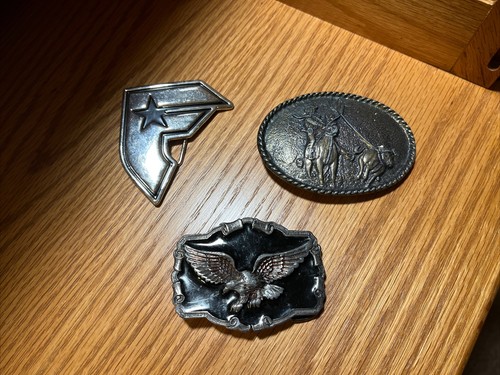 The Great American Buckle Co 1983 -American Eagle - Belt Buckle - Made ...