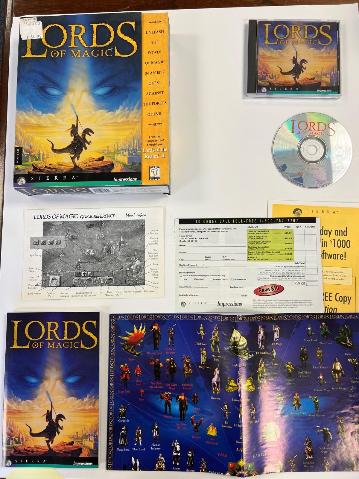 Lords of Magic (PC, 1997) Big Box, Untested | eBay