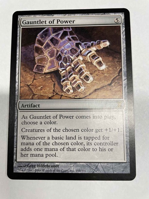 MTG Gauntlet of Power Time Spiral 255/301 Regular Rare for sale online ...