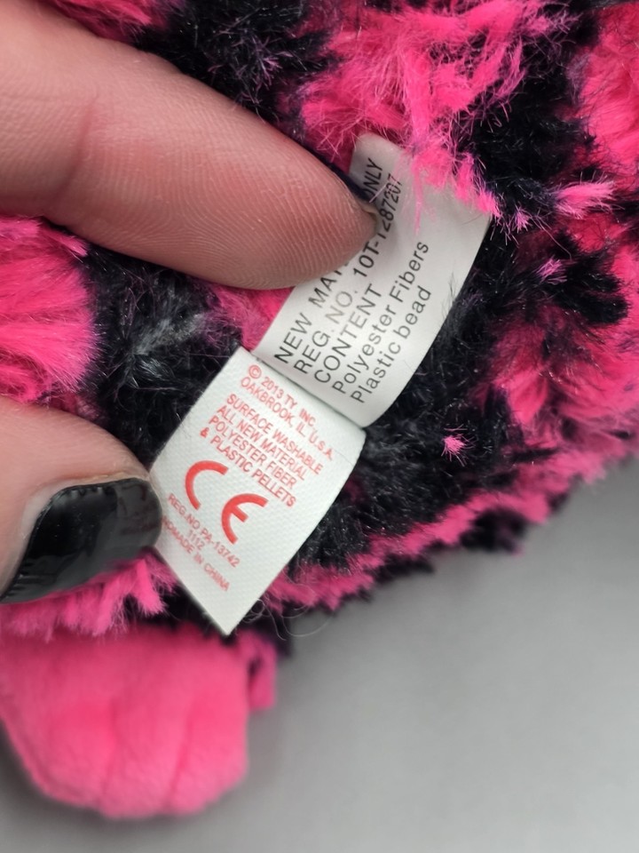 Zoey Monstaz TY Pink Purple Plush Stuffed Animal 5" Good Condition ...