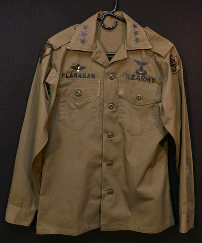 Vietnam War US Army LTG Flanagan OG-107 Utility Shirt - Theater Made ...