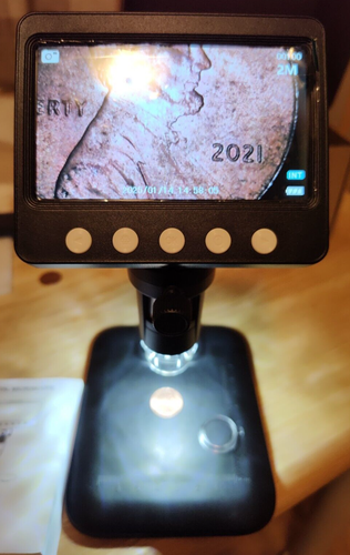 Microscope, 4 X 3 inch, used, Coin Inspecting Scope, Model 330 | eBay