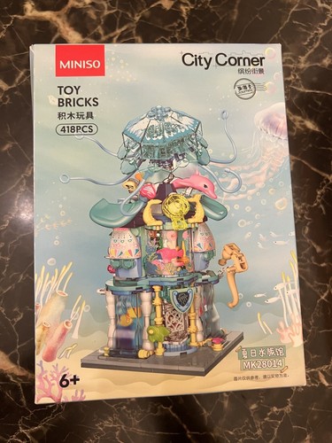 MINISO Building Bricks Toys 418 PCS City Corner Aquarium Set MK 28014 ...