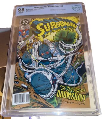 SUPERMAN Man of Steel #18 NEWSTAND 9.8 1st full Appearance Doomsday ...