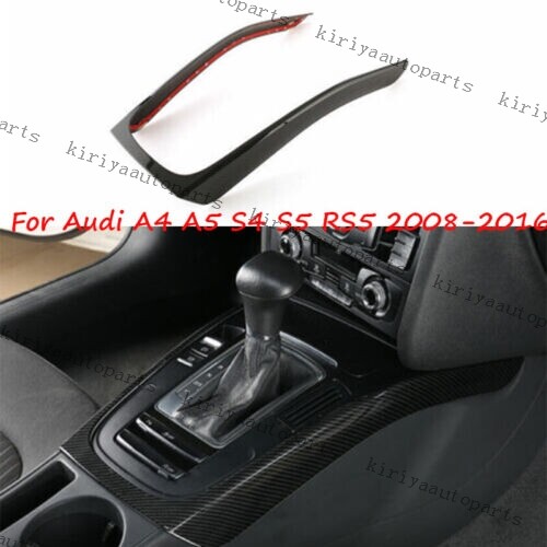 Carbon Fiber Center Console Gear Shift Frame For Car Audi A4 A5 S4 S5 ...