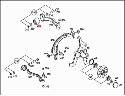 Genuine MERCEDES S212 W212 E-CLASS W212 Estate S212 Bearing 2123330014 ...