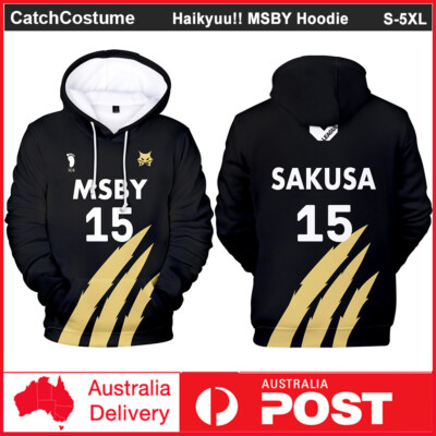 Haikyuu!! MSBY NO.15 Sakusa Kiyoomi Cosplay Costume Hoodie Pullover ...