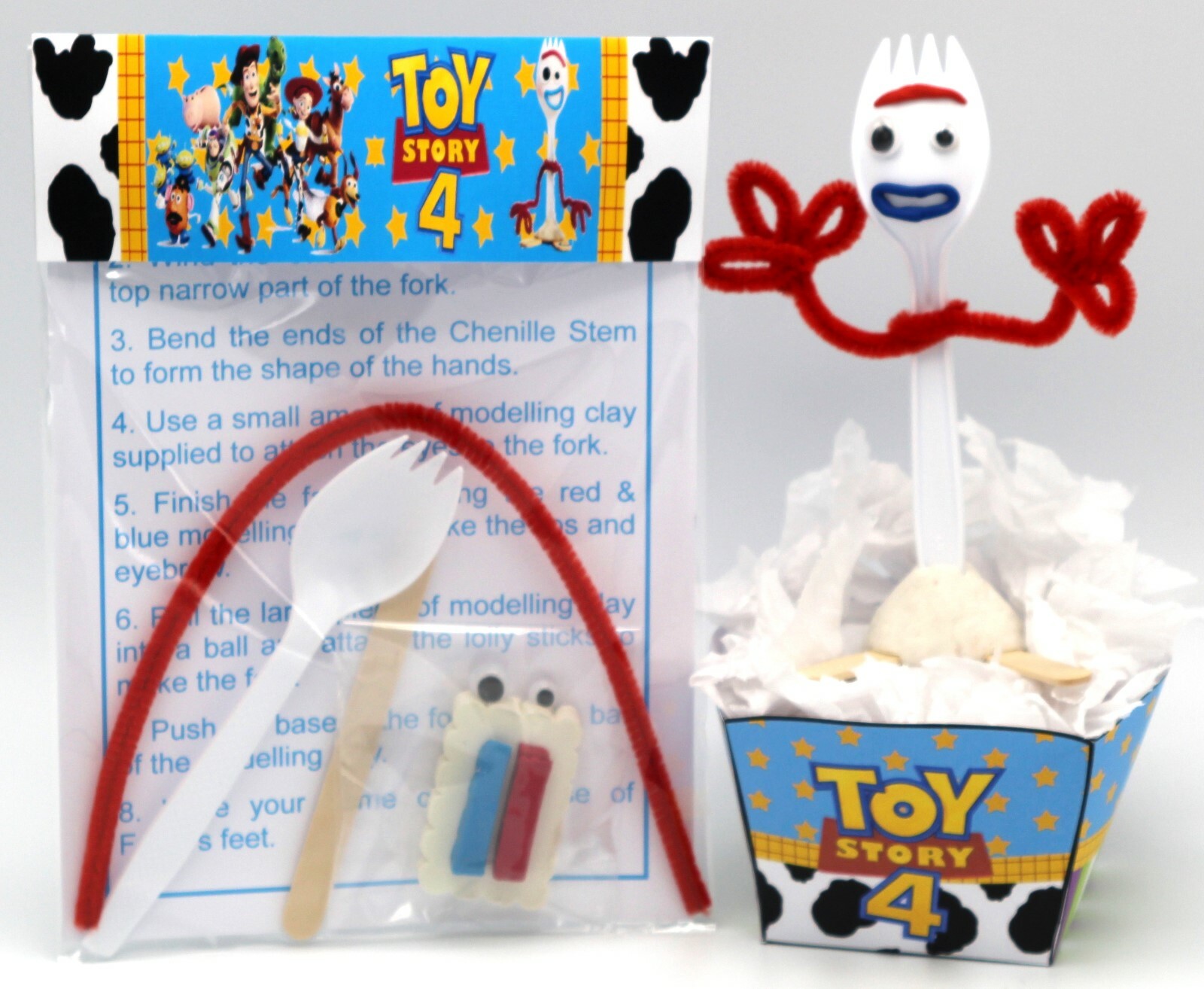 MAKE YOUR OWN FORKY TOY STORY 4 DIY KIT INCLUDING A SPECIAL I'M TRASH ...