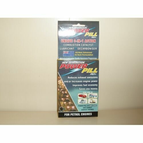New Generation Power Pill FE3+ Petrol Fuel Conditioner. 10 Boxes,100 ...