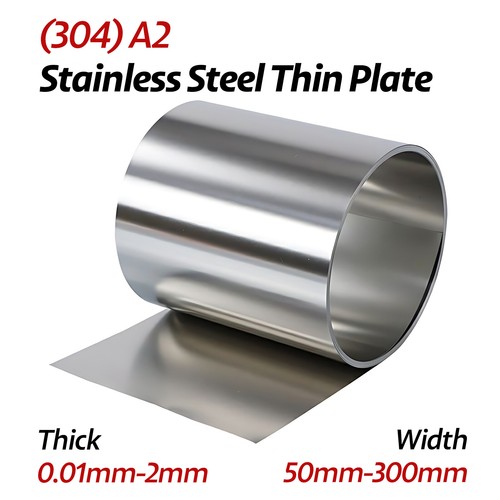 304 A2 Stainless Steel Thin Plate Band Foil Sheet 0.01mm-1.0mm Metal ...