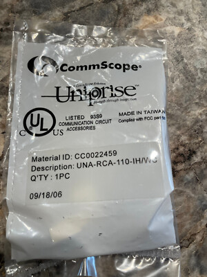 Commscope Uniprise UNA-RCA-110-IH/WC Audio Video Adapter, #73 | eBay