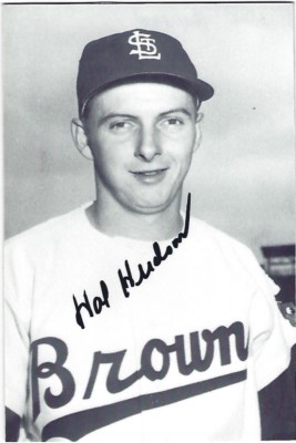 Autographed Signed 4x6 Postcard Hal Hudson St Louis Browns Deceased in ...